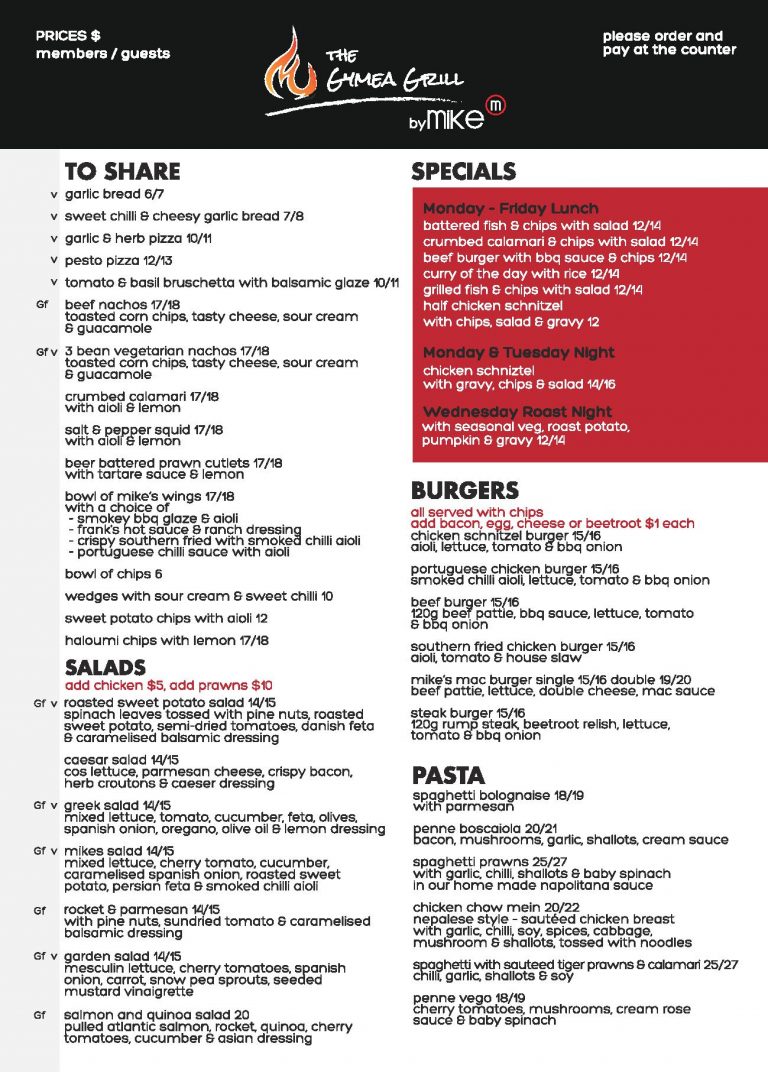 Gymea Grill – Mikes Grill