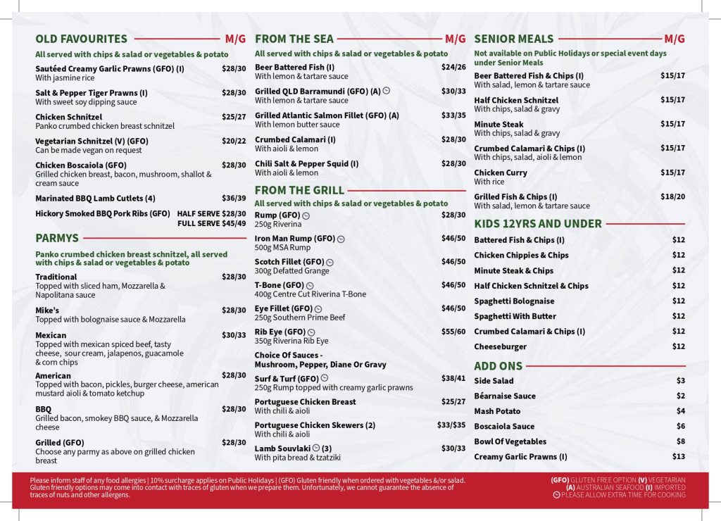 Ramsgate RSL – Mikes Grill